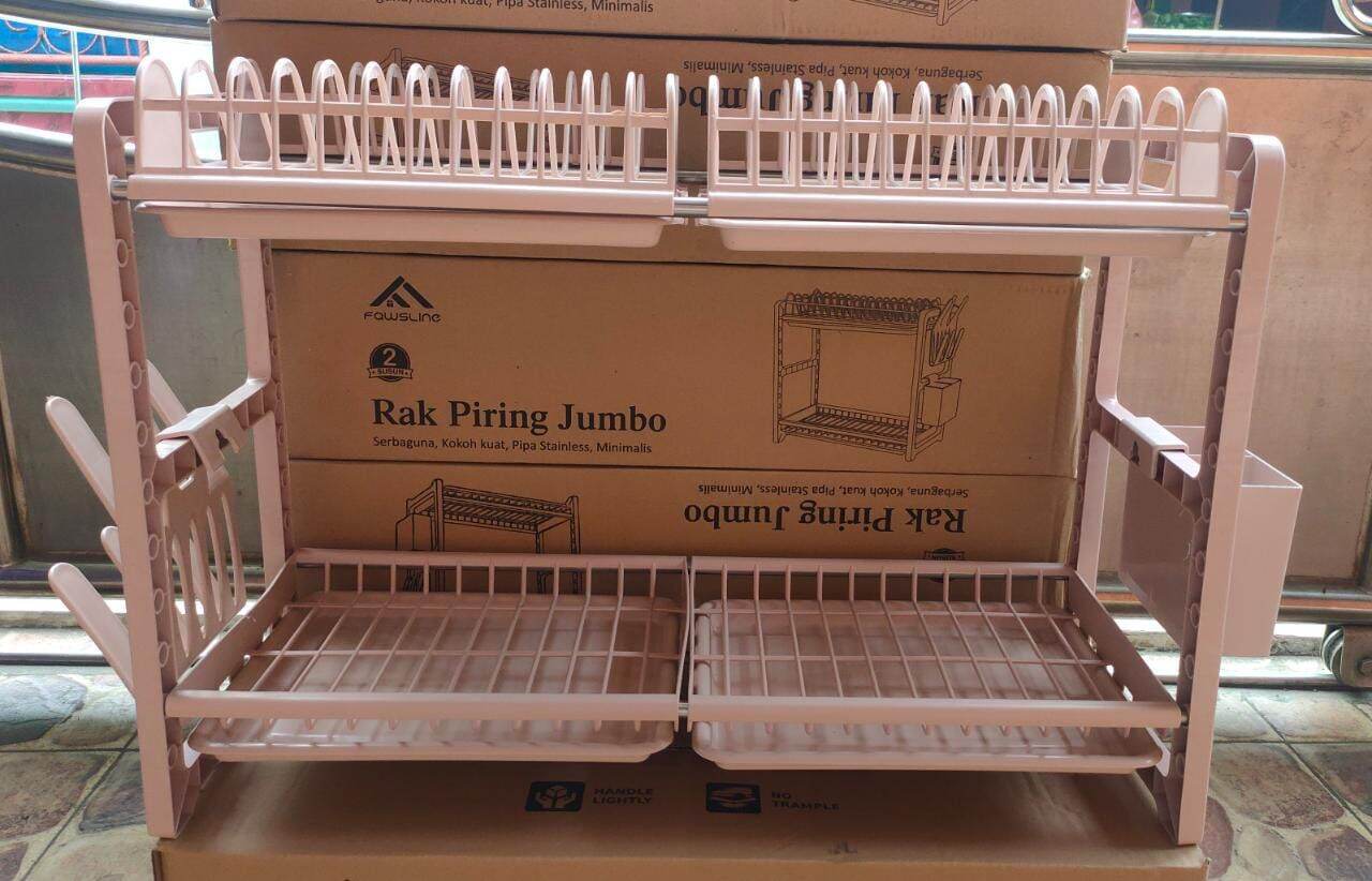 Rak piring Jumbo fawsline 2 susun / rak piring terbaru | Lazada Indonesia