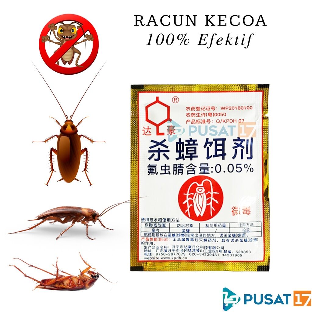 Racun kecoa kecoak mei Zhang Qing bubuk racun anti pembasmi kecoa ...