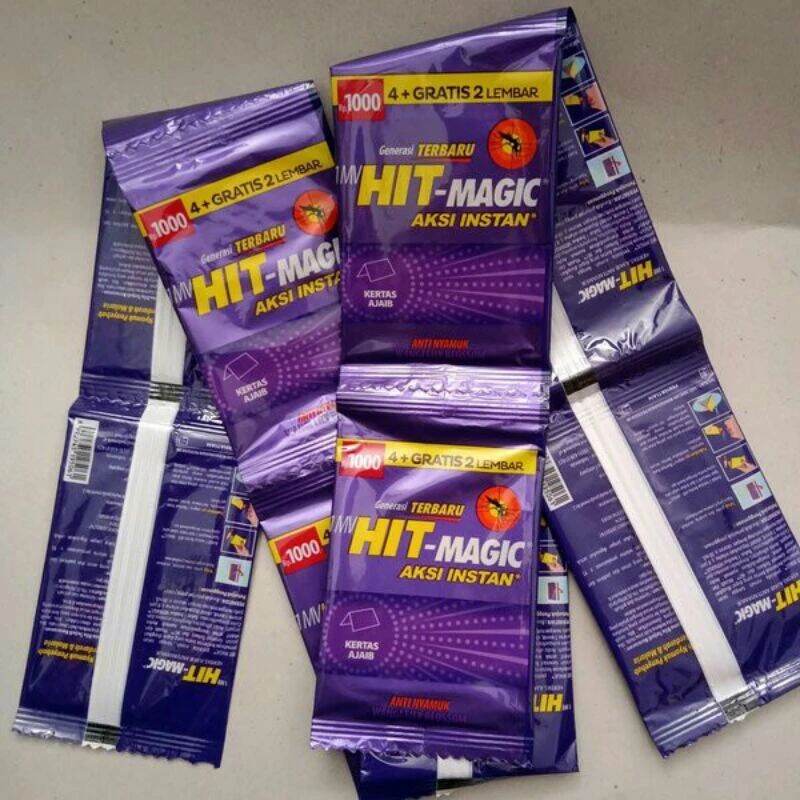 Hit Magic Obat / Anti Nyamuk Bakar Kertas Ajaib Sachet 1 Renceng ...
