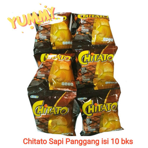 chitato barbeque / chitato rasa sapi panggang 15gr renceng isi 10 ...