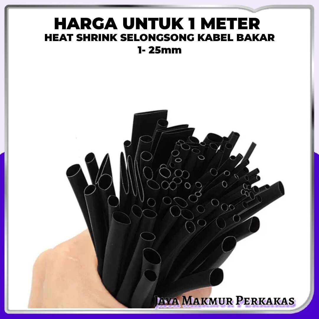Heat shrink isolasi bakar 1 - 80 mm 1 METER | Lazada Indonesia