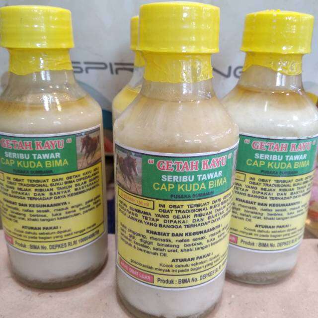 Minyak Getah Kayu seribu tawar cap kuda bima | Lazada Indonesia