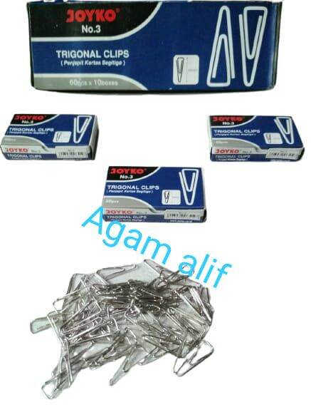 Penjepit Kertas Segitiga/Trigonal Clips/Paper Clips | Lazada Indonesia