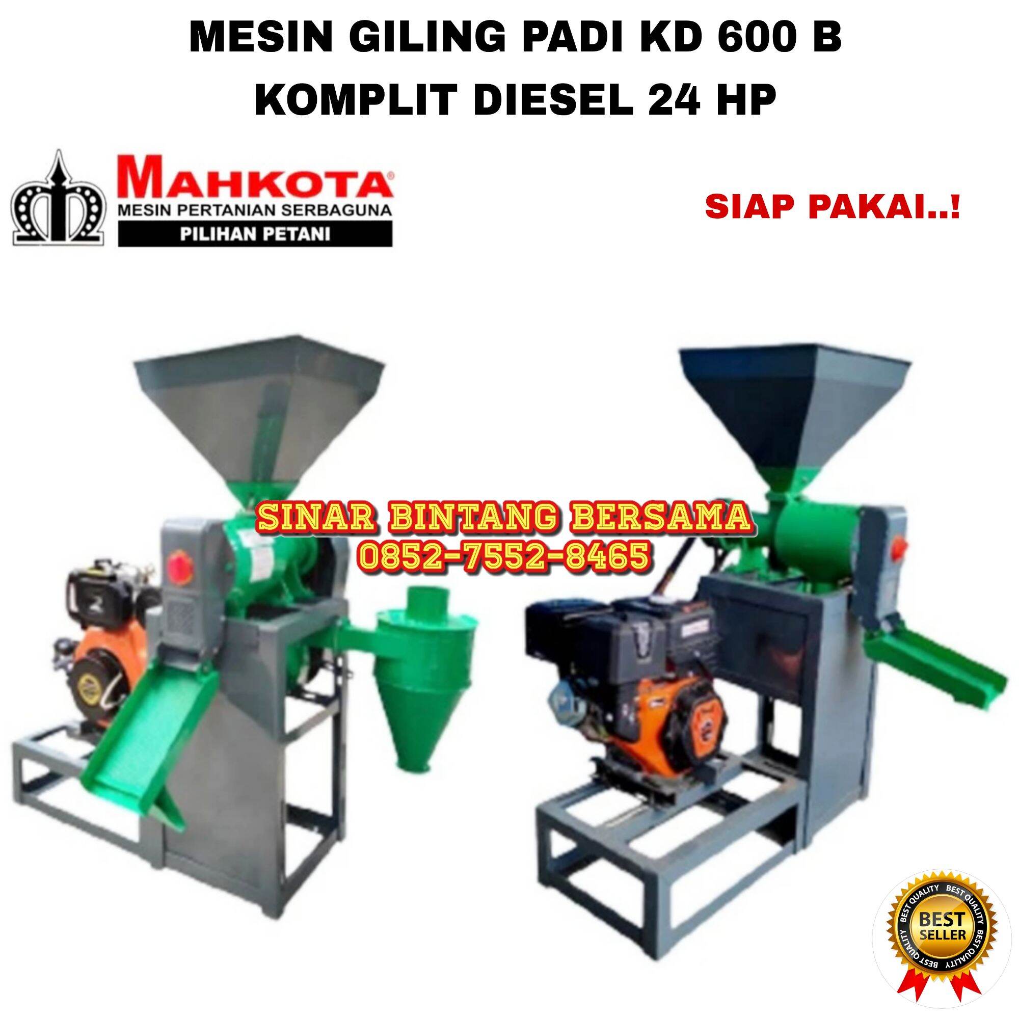 MESIN GILING PADI KD 600 B KOMPLIT DIESEL 24 HP | RICE MILL | Lazada Indonesia