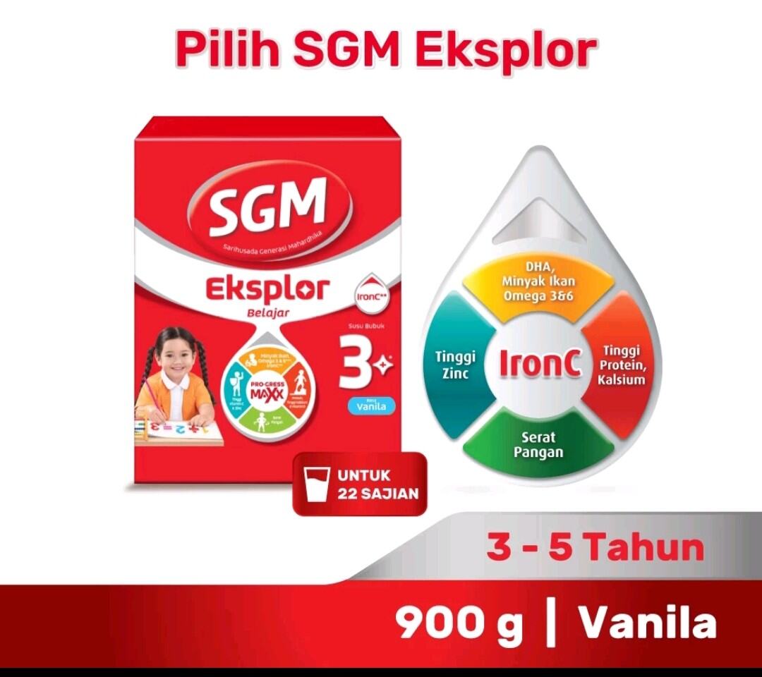 SGM 3+ Untuk 3-5 Tahun ( Rasa Vanila ) 900 gram EXP 2025 | Lazada Indonesia