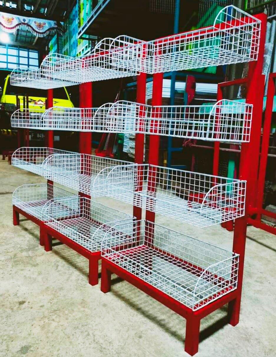 RAK TOKO WARUNG SNACK CHIKI CIKI SERBAGUNA 4 SUSUN MURAH | Lazada Indonesia