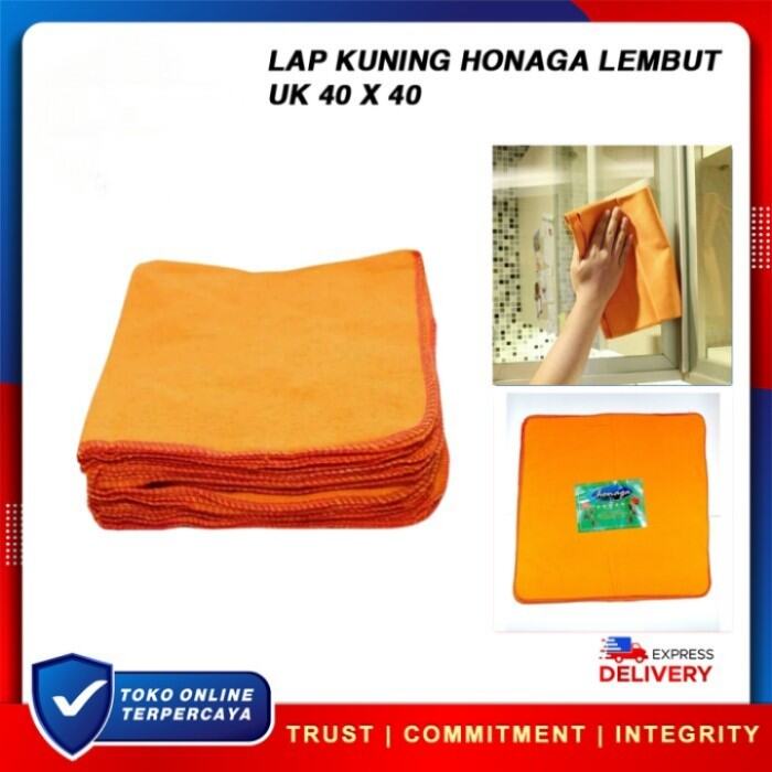 KAIN LAP KUNING FLANNEL HONAGA LAP KACAMATA,MEJA,KACA,MEBEL MURAH ...