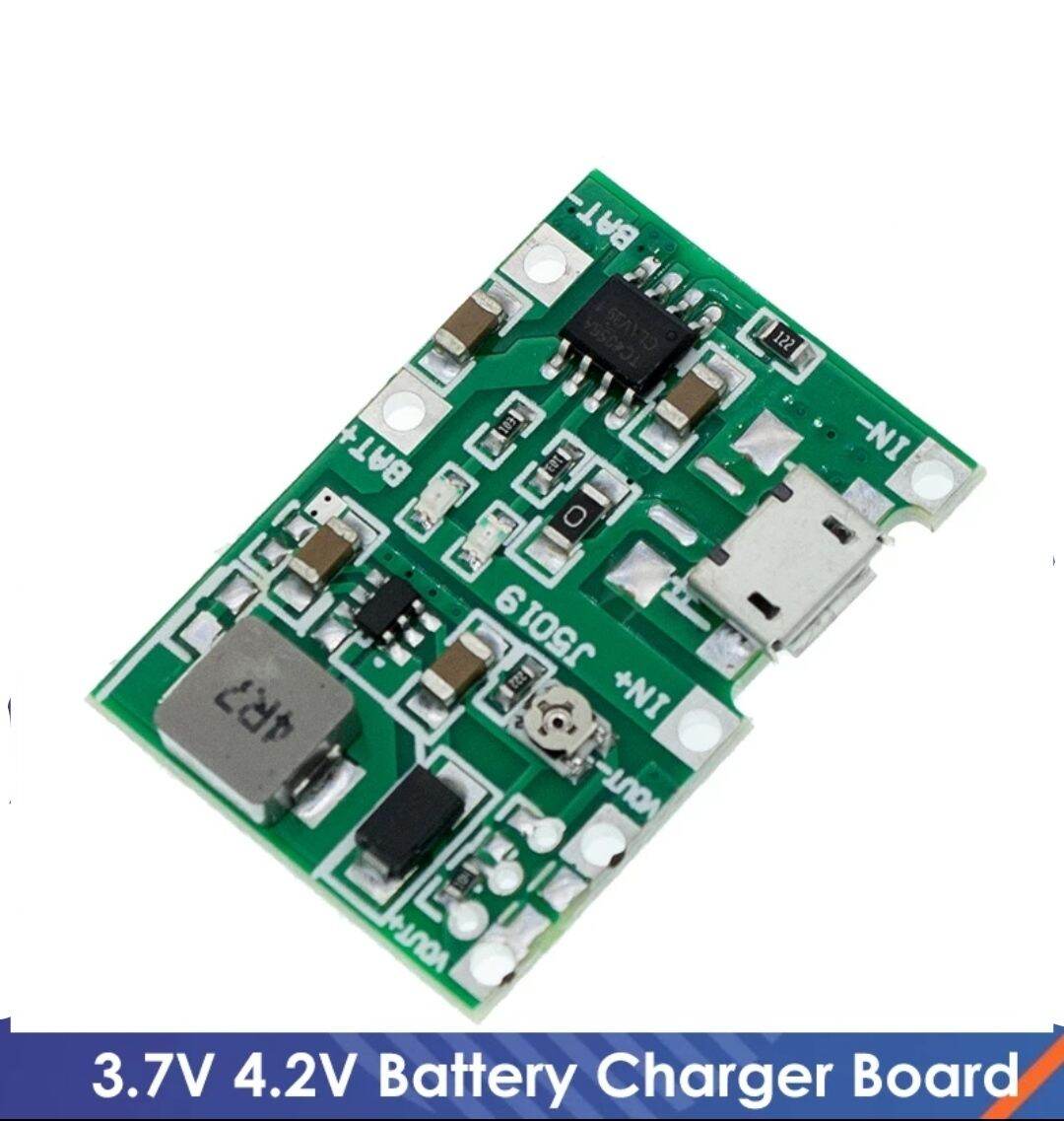 Module Charger 3.7V 4.2V Lithium Baterai Li-ion 18650 Charger Papan DC ...