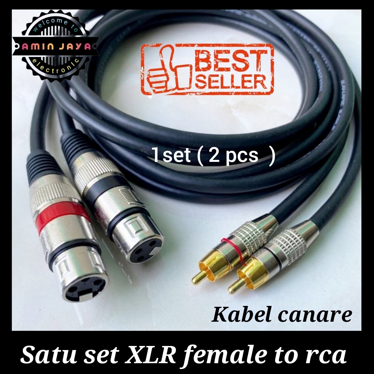 Kabel xlr female to rca satu set 2 pcs | Lazada Indonesia