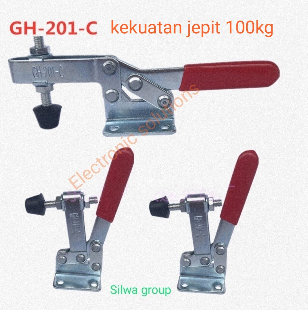 penjepit benda kerja toggle clamp GH-201-C kapasitas 100kg | Lazada ...