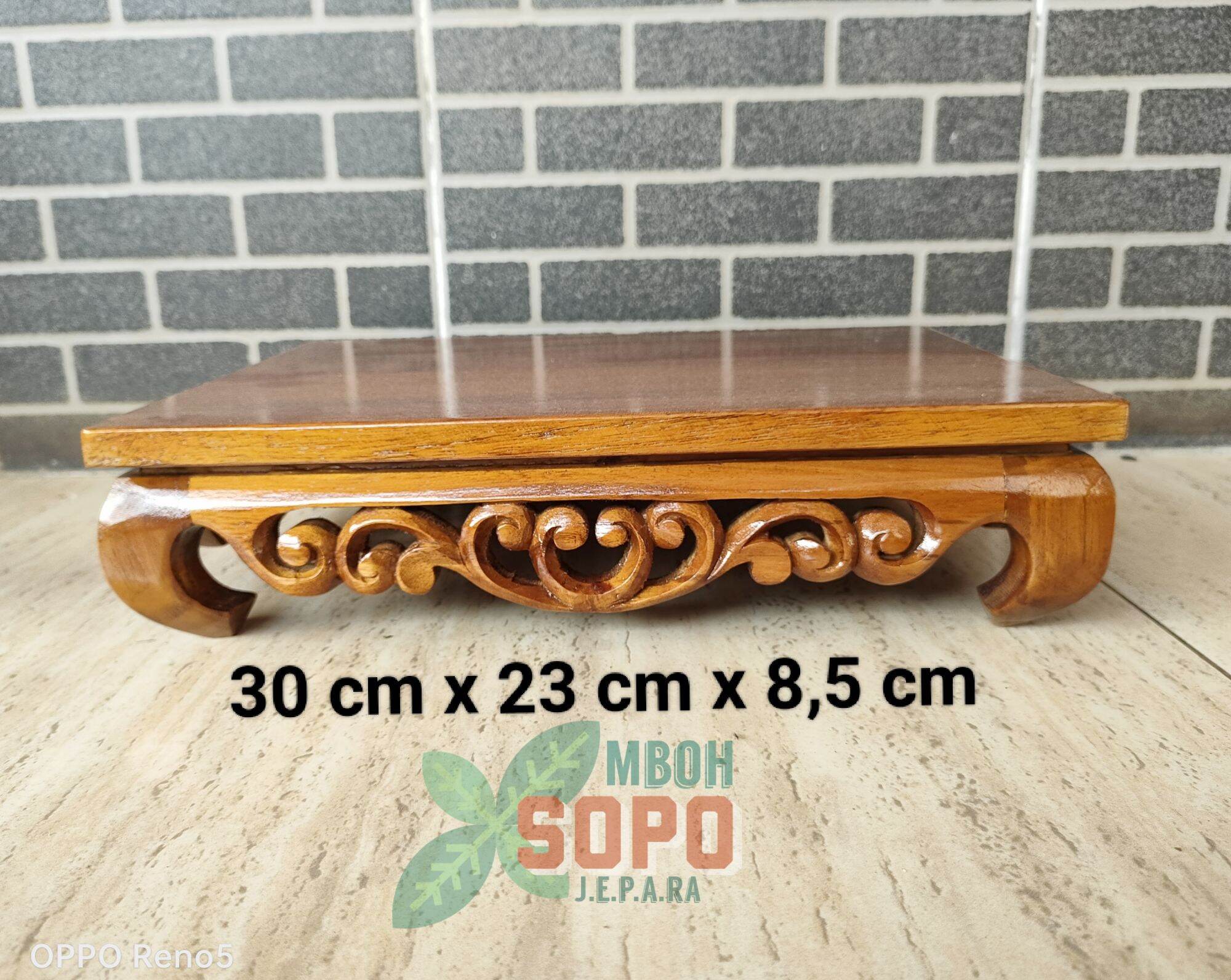 Meja Ukir Jepara, Meja Tatakan Bonsai, Meja Display MS 01 | Lazada ...