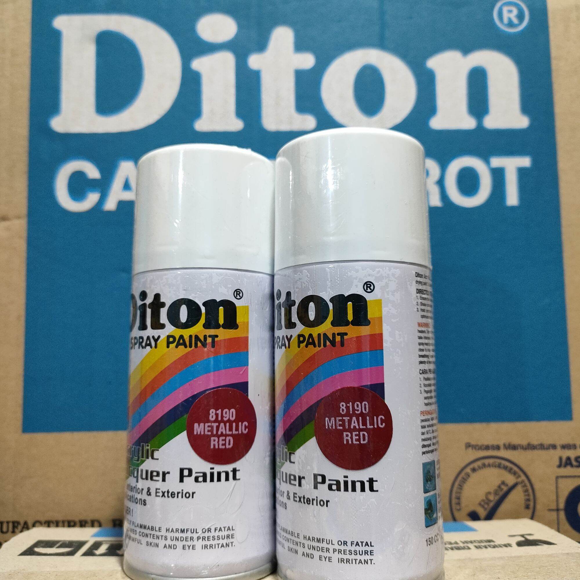 Pilok Pilox DITON Metalic Red 8190 Merah Metalic Metalik 150cc Cat ...