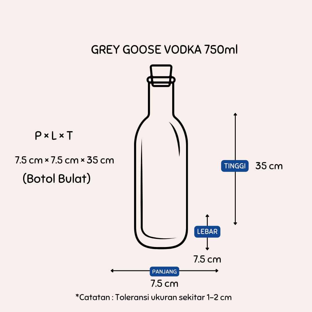 BOTOL BEKAS MIRAS GREY GOOSE 750ml | Lazada Indonesia
