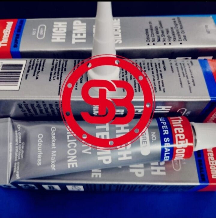 (Isi 20pc) Lem Threebond Super Sealer No.1 HIGH TEMP RTV Silicone Grey ...