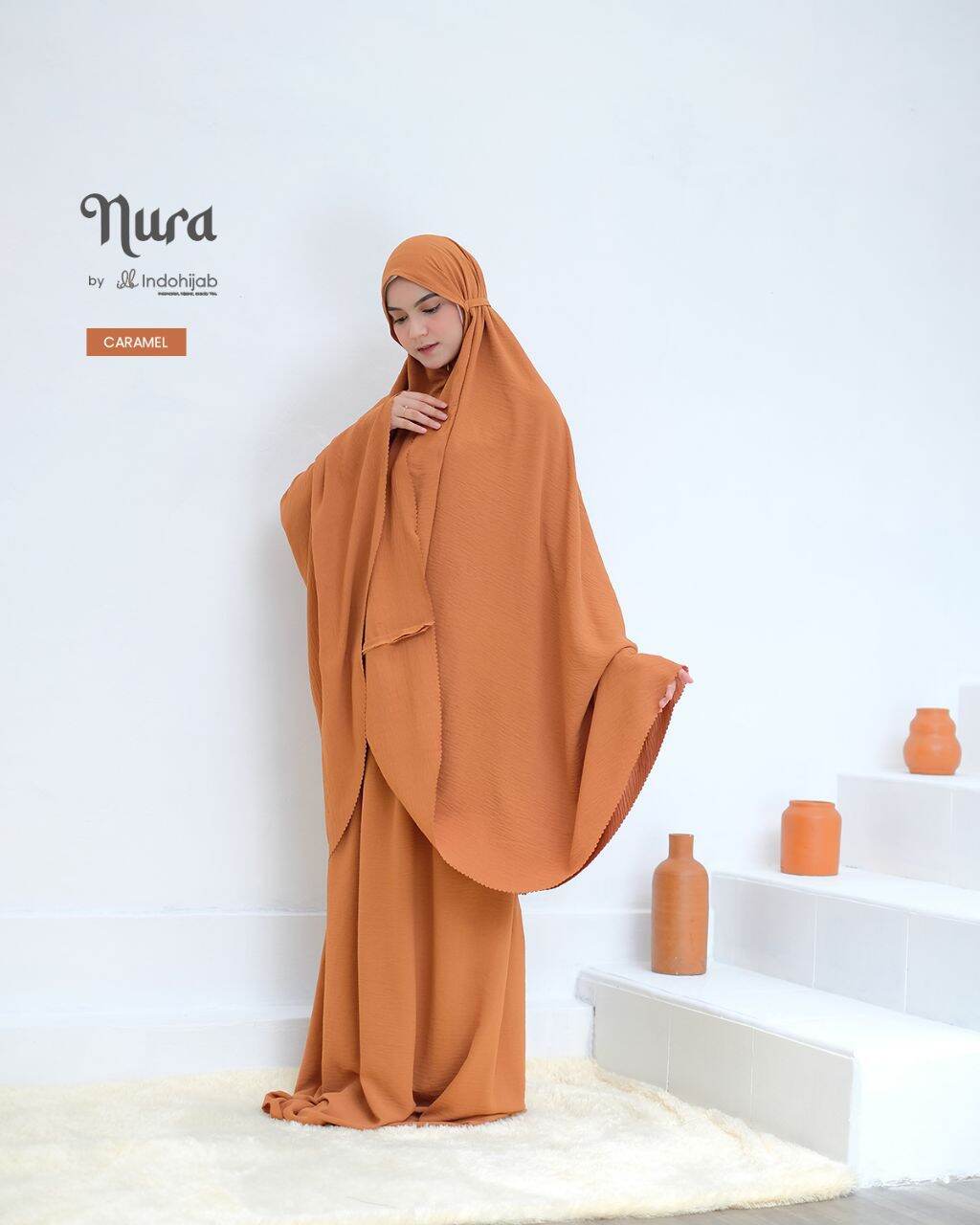MUKENA NURA 2 IN 1 ORIGINAL INDOHIJAB PREMIUM DEWASA KEKINIAN 2022 | Lazada Indonesia