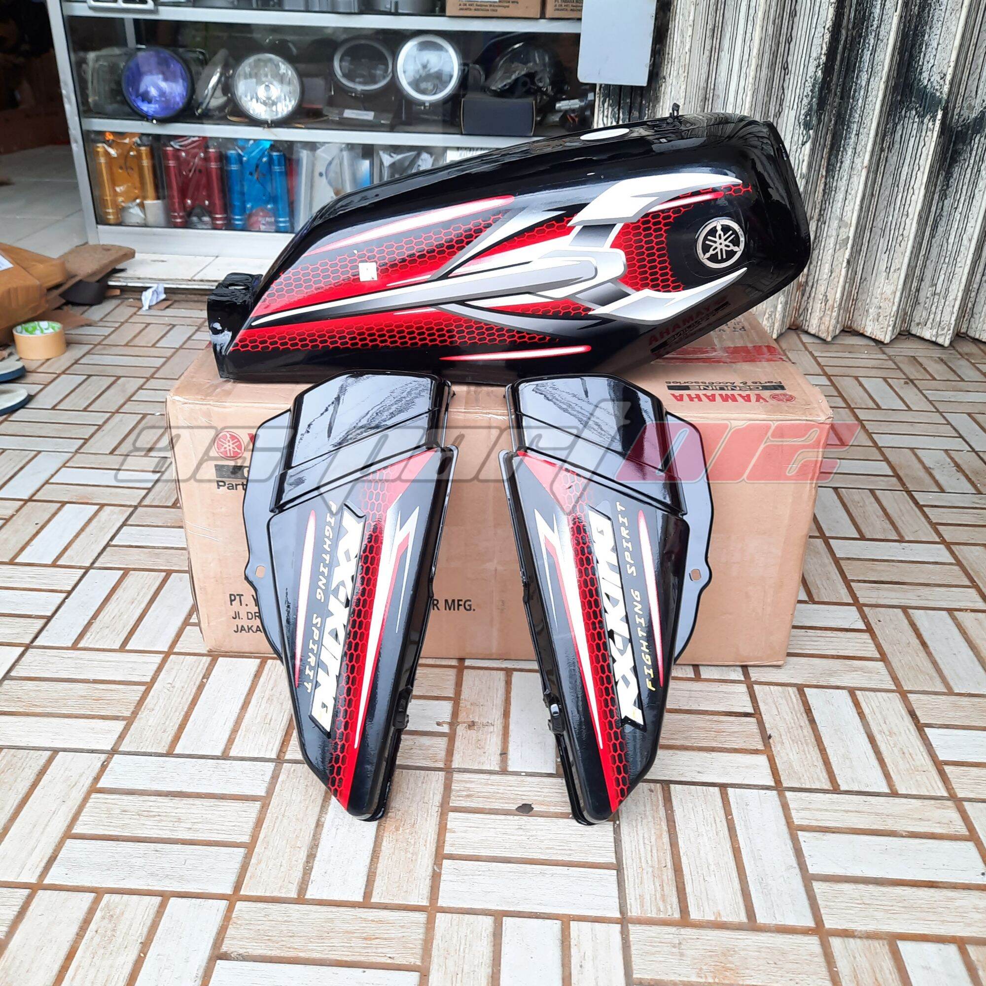 tangki rx king 2007 peredam lengkap box aki tinggal pasang | Lazada ...