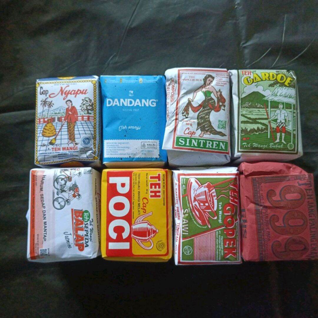 teh racikan Khas solo 8 merk teh (Gopek,Nyapu,Sintren,Dandang,poci,999 ...