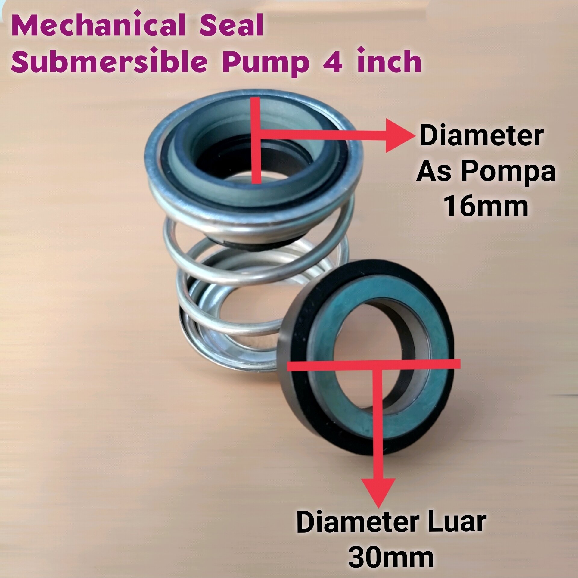 Seal Dinamo Pompa Celup Satelit & Mechanical Seal Submersible Pump 4 ...