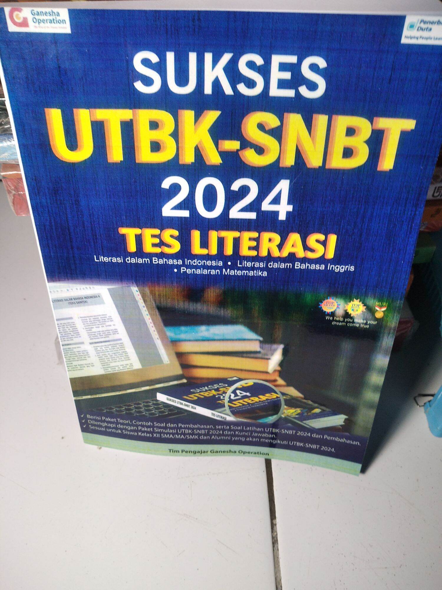 Buku sukses UTBK - SNBT 2024 tes Literasi | Lazada Indonesia Buku sukses UTBK - SNBT 2024 tes Literasi | Lazada Indonesia