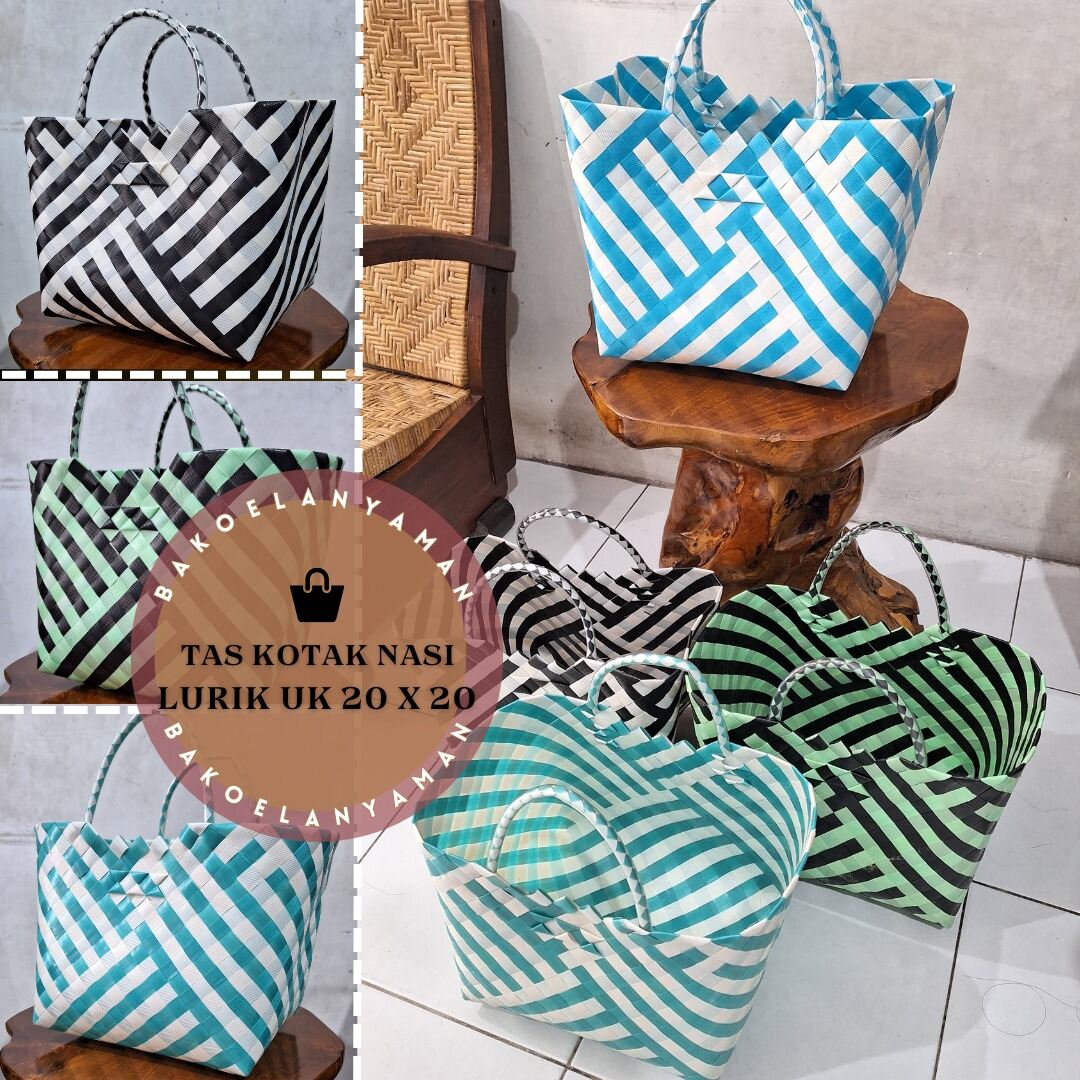 Tas Kotak Nasi Lurik Uk 20 / Tas Sembako / Tas Bingkisan / Tas ...