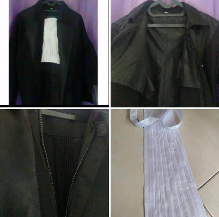 Baju toga,jubah advokat pengacara hakim,tersedia ukuran M,L,XL,XXL Rp ...