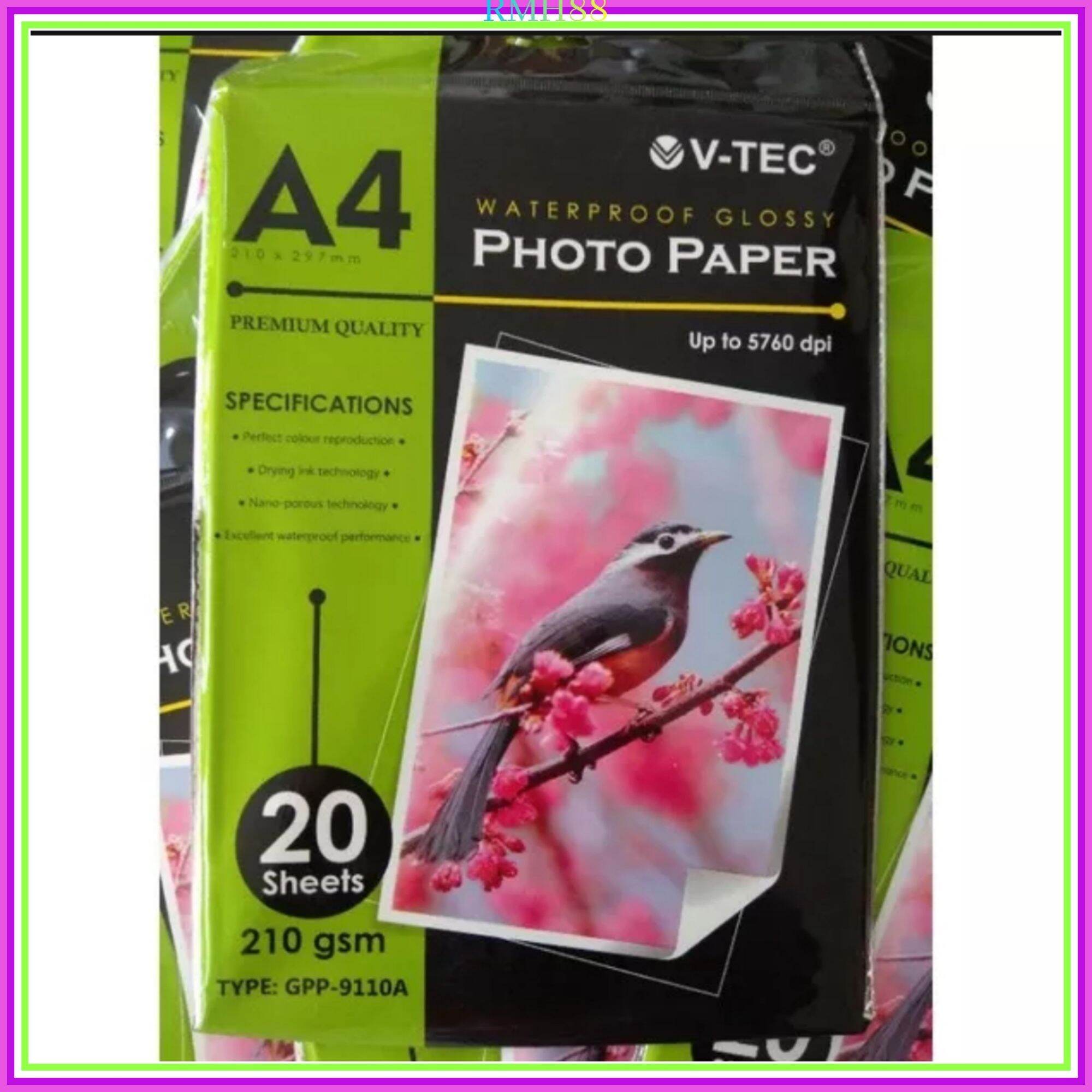 Kertas Photo Glossy JOYKO 210gram/Kertas Foto Glossy A4 1 Pak Isi 20 ...