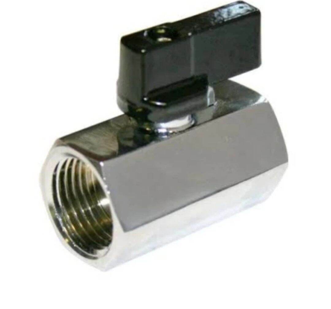 Ball valve mini Drat female female- 1/2" - 1/4" - 3/8" & Stop Kran 1/2 ...