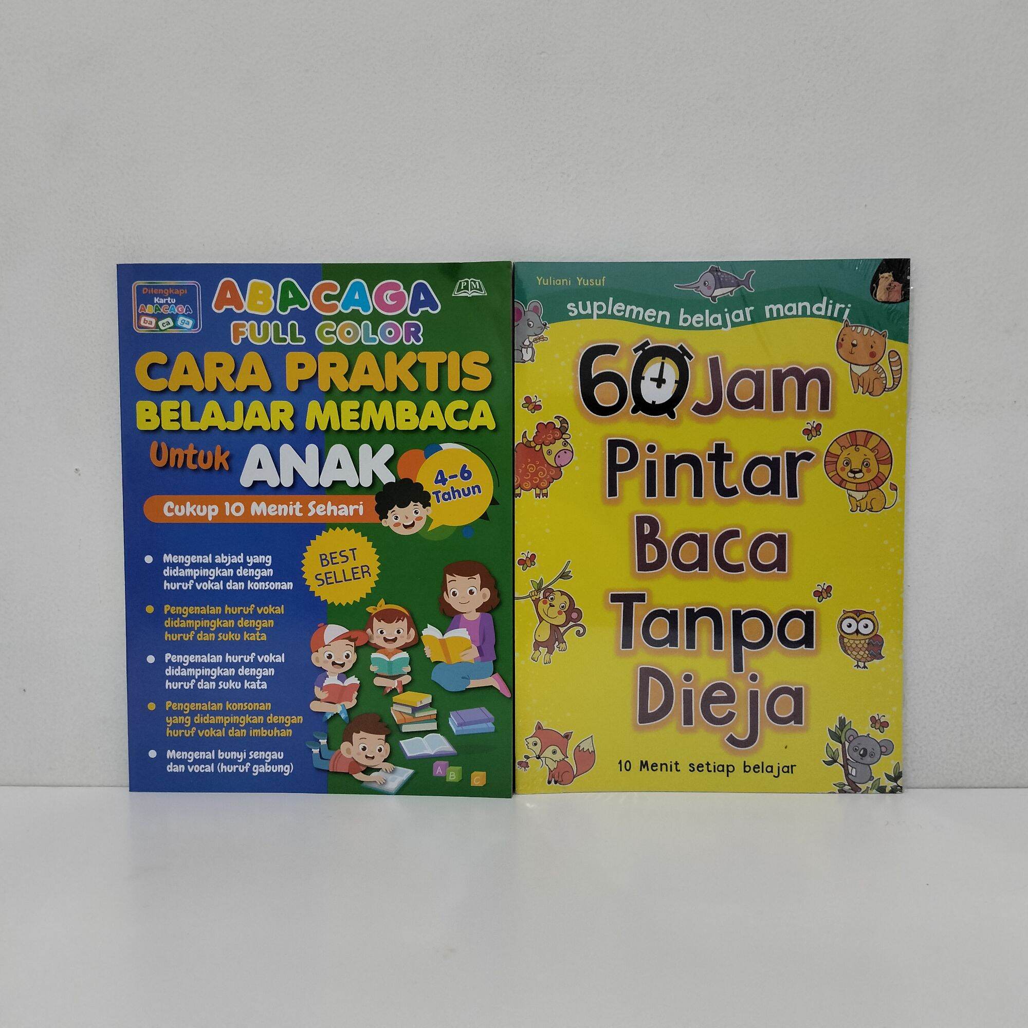 Paket 2 Buku 60 Jam Pintar Baca Tanpa Dieja - Abacaga Cara Praktis ...