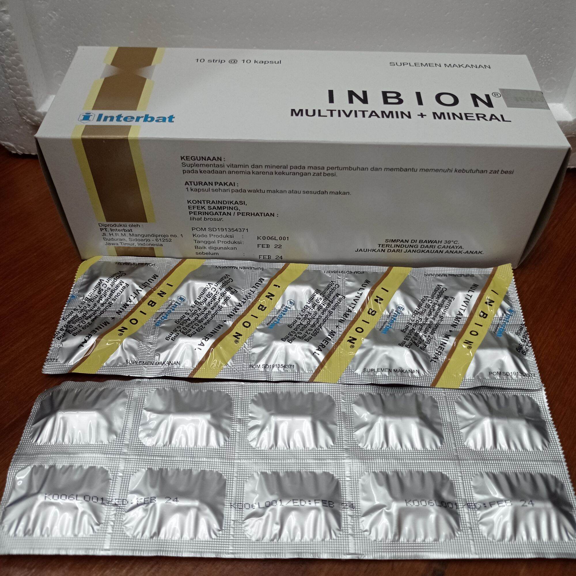 inbion multivitamin dan mineral | Lazada Indonesia