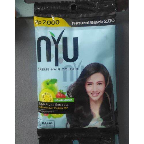 Semir Rambut NYU - Creme Hair Colour - No Amonia | Lazada Indonesia