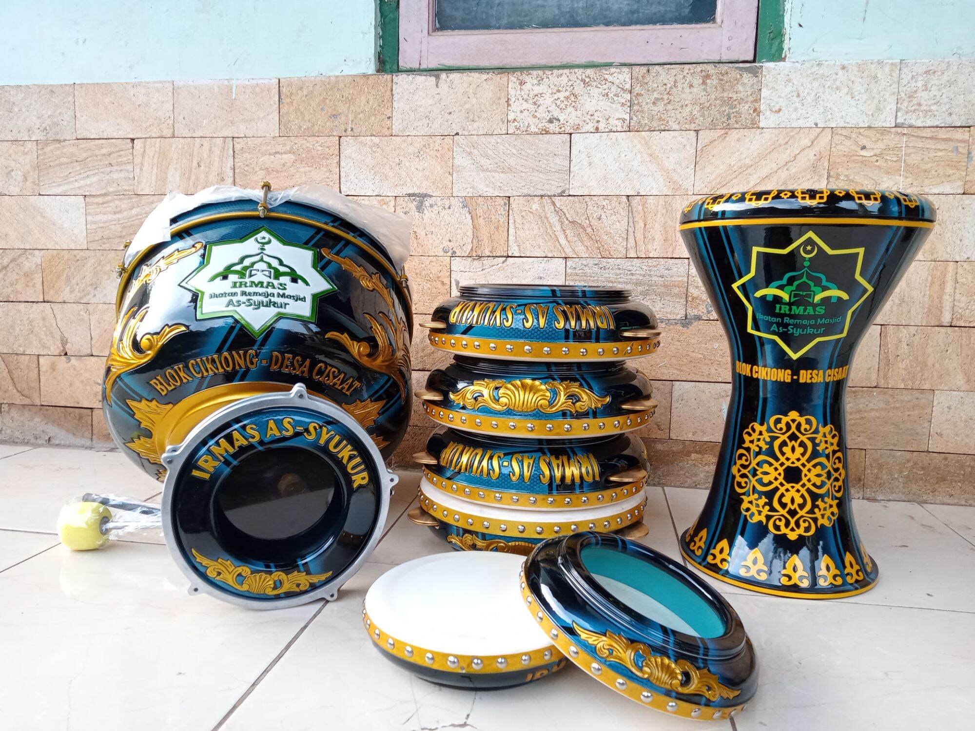 Hadroh 1 set ukir kualitas terbaik asli troso pecanggan jepara | Lazada ...