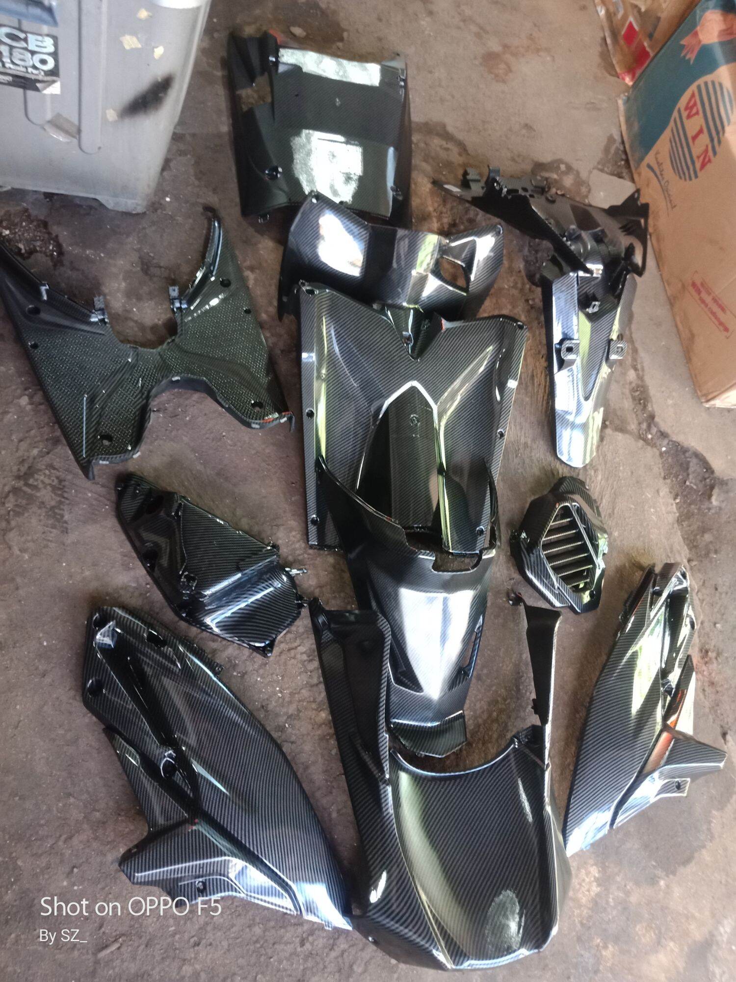 full bodi body kasar vario 125 old carbon | Lazada Indonesia