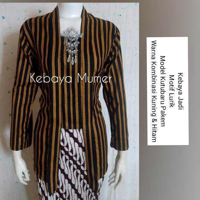 Kebaya Lurik. Kebaya Kutubaru. Kebaya Adat. Lurik | Lazada Indonesia