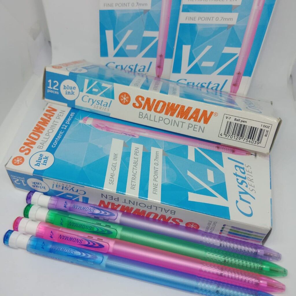 pulpen snowman V7 crystal series | Lazada Indonesia