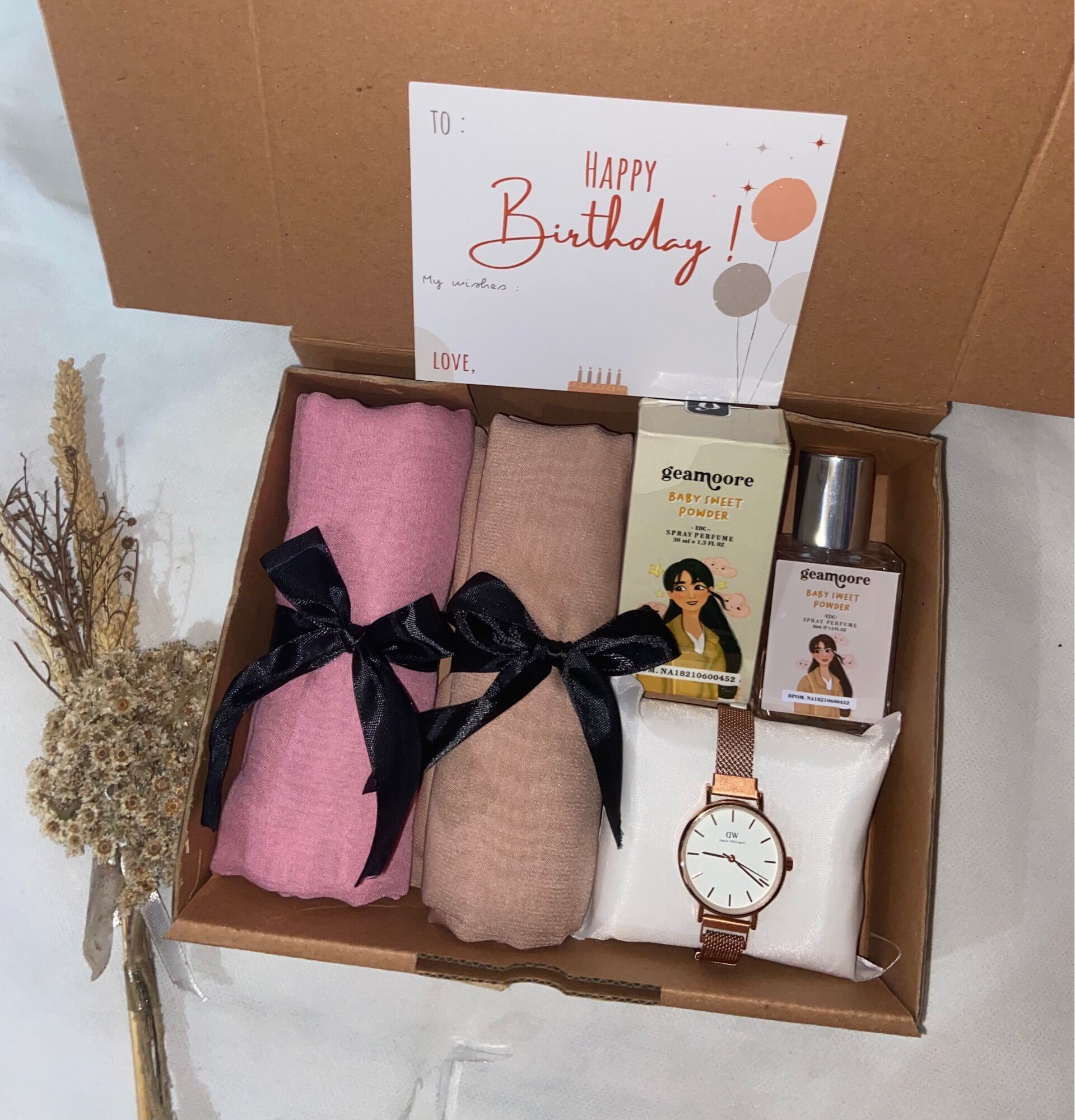 KADO HAMPERS GIFT BOX HADIAH DOMPET BUKET BUNGA DOMPET HIJAB BELLA ...