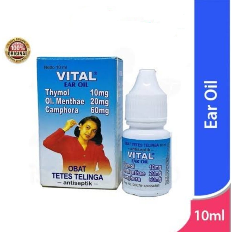 vital ear oil 10 ml obat tetes telinga | Lazada Indonesia