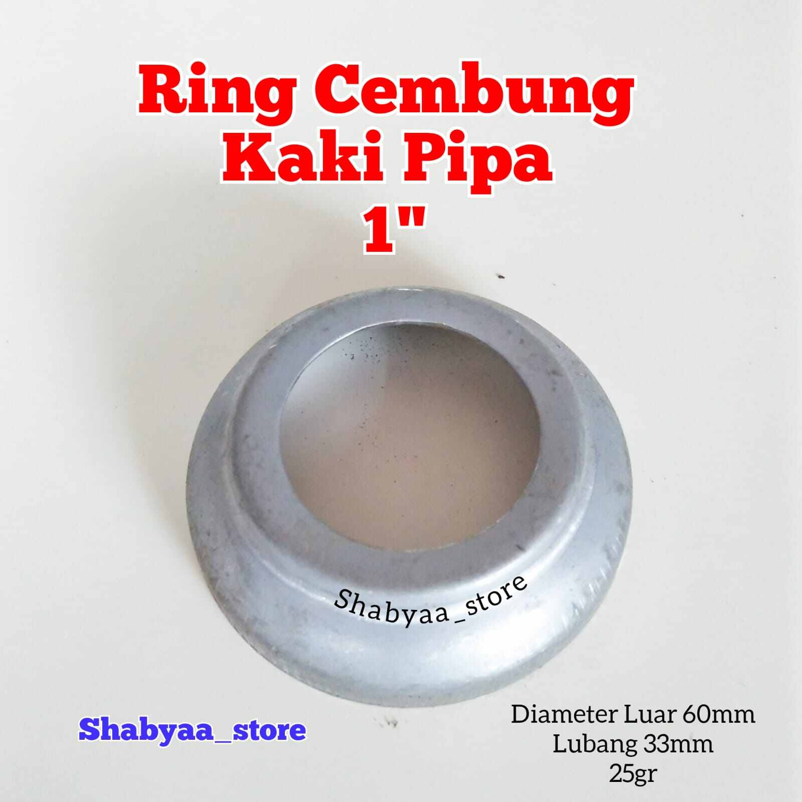 20 pcs Ring Tapak kaki pipa 1 inch ring cembung ornamen aksesoris pagar ...
