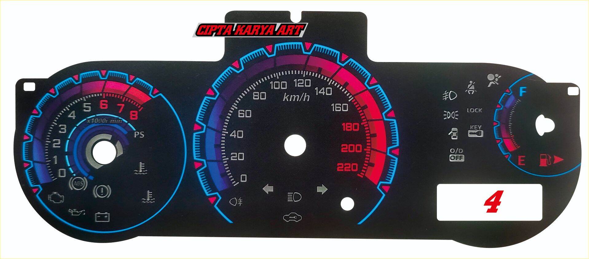 speedometer livina matic(L10) variasi custom papan panel | Lazada Indonesia