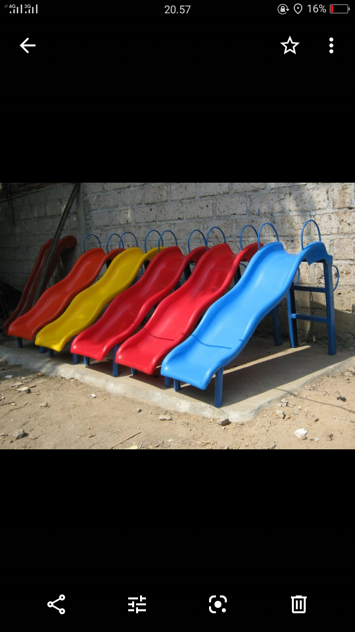 Perosotan mini slide gelombang Panjang 145cm tinggi tangga 85cm ...