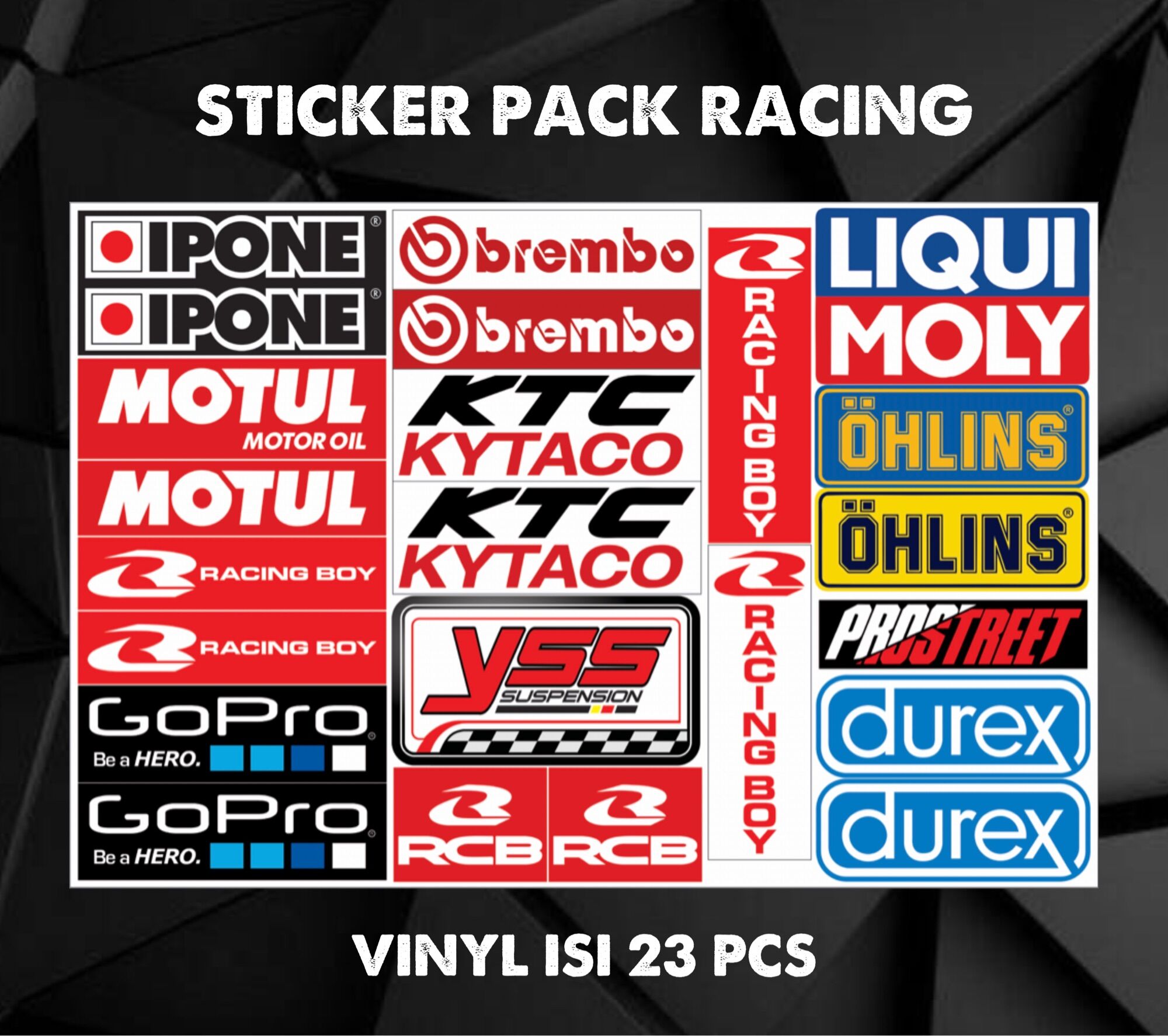STICKER RACING STIKER MOTOR PREMIUM | Lazada Indonesia