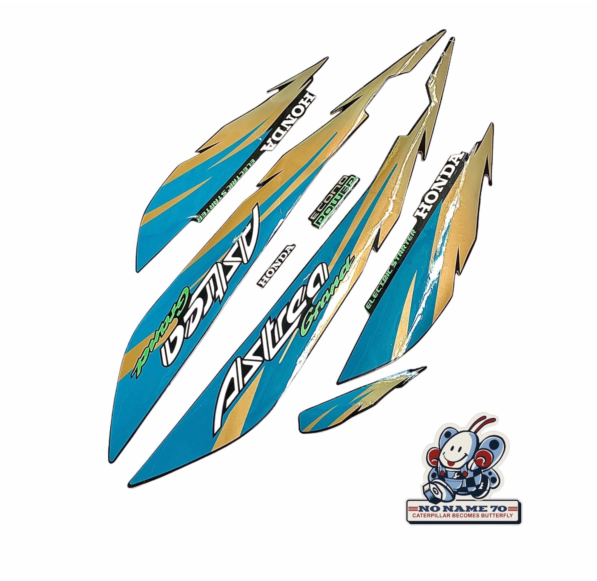 Striping stiker sticker body astrea grand limited tosca emas | Lazada ...