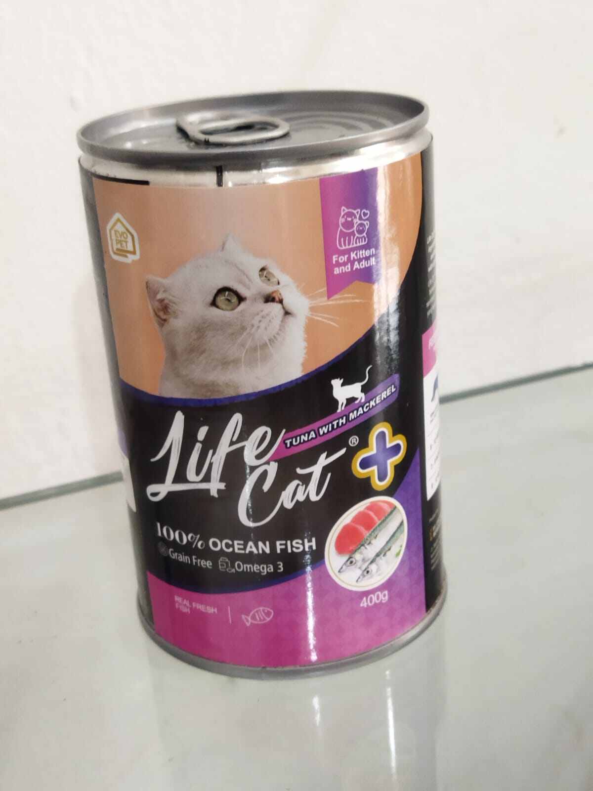 Life Cat Plus Tuna With Mackerel Kaleng Kitten Adult 400 gr Makanan ...