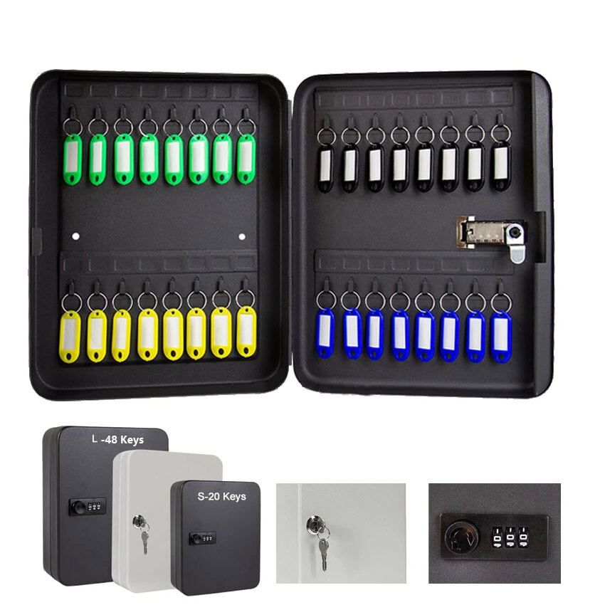 Safety Lock Tempat Kunci Dinding Box Gantungan Kunci Bahan Besi Hook 20 ...