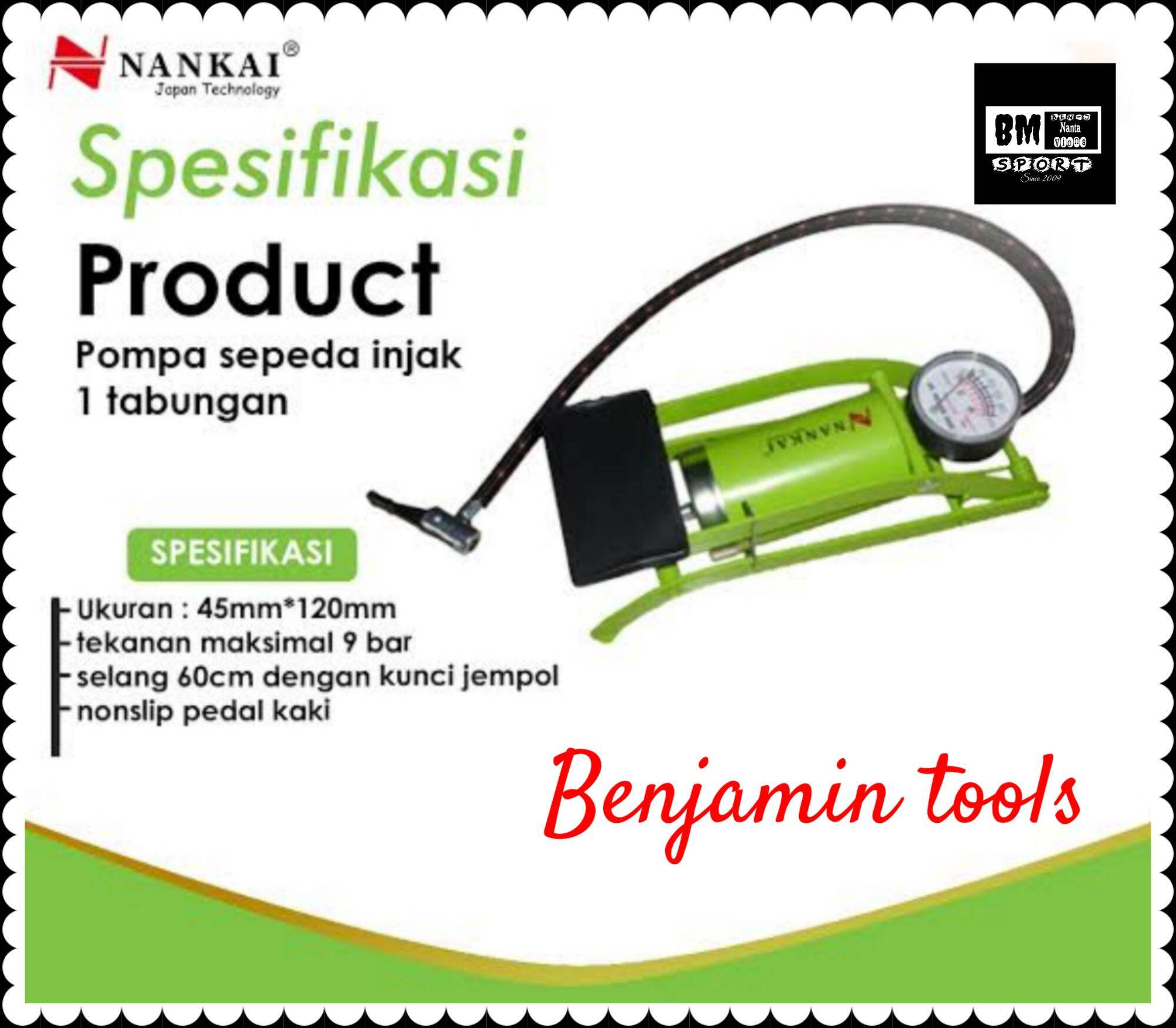 Pompa injak merk NANKAI ll emergency pump ll Pompa diinjek | Lazada Indonesia