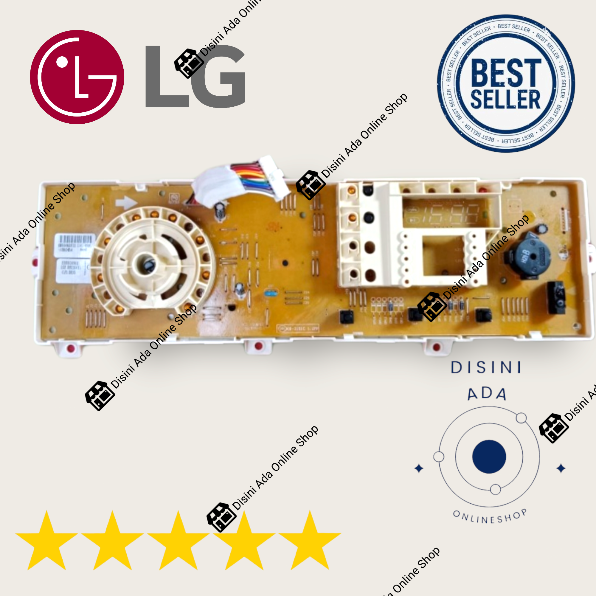 PCB Modul Mesin Cuci Front Loading LG F8008NMCW F8007NMCW EBR80496105 ...