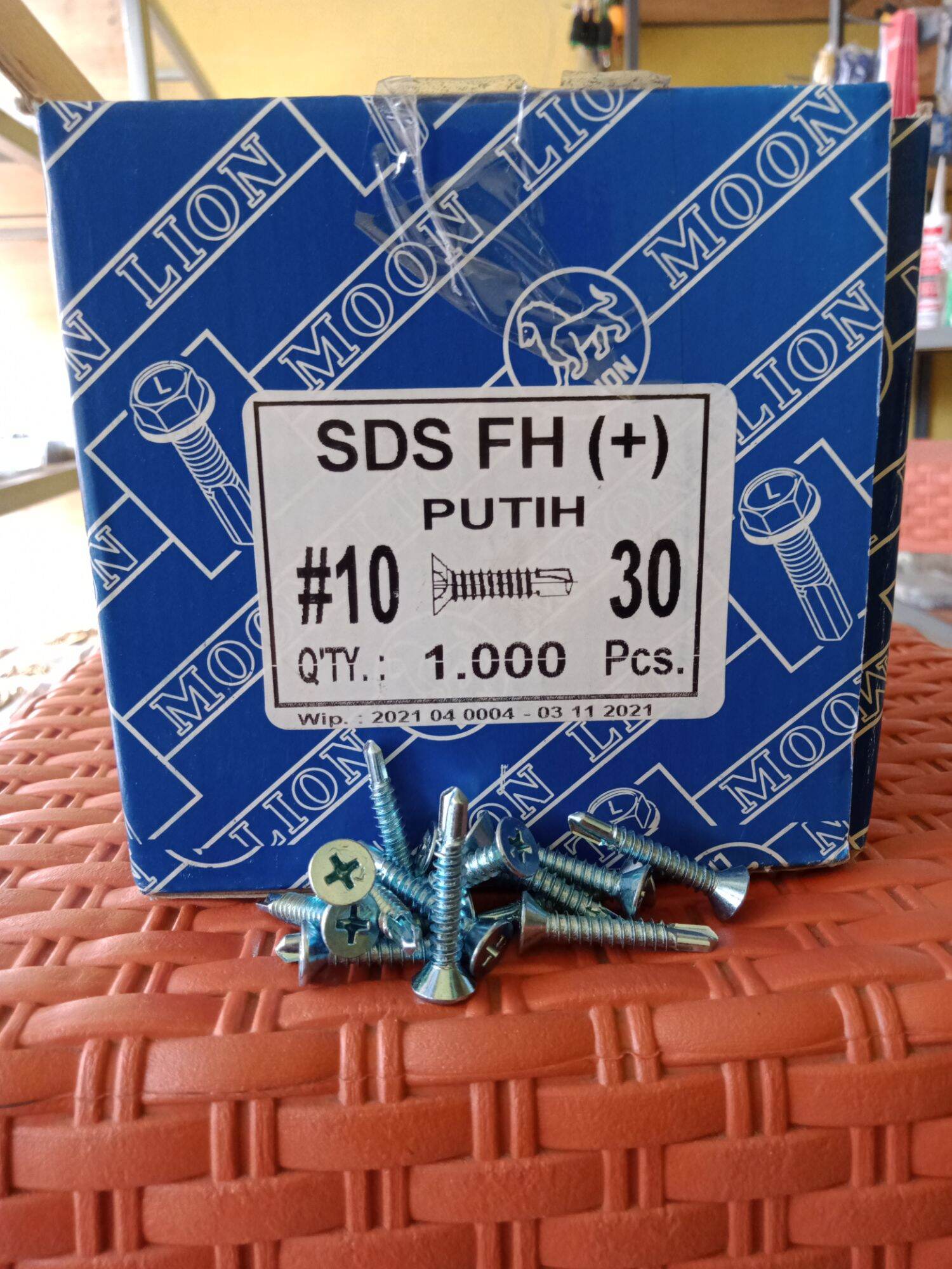 DRILLING Sekrup SDS FH 10X30 Screw Roofing Baja Ringan isi (100Pcs ...