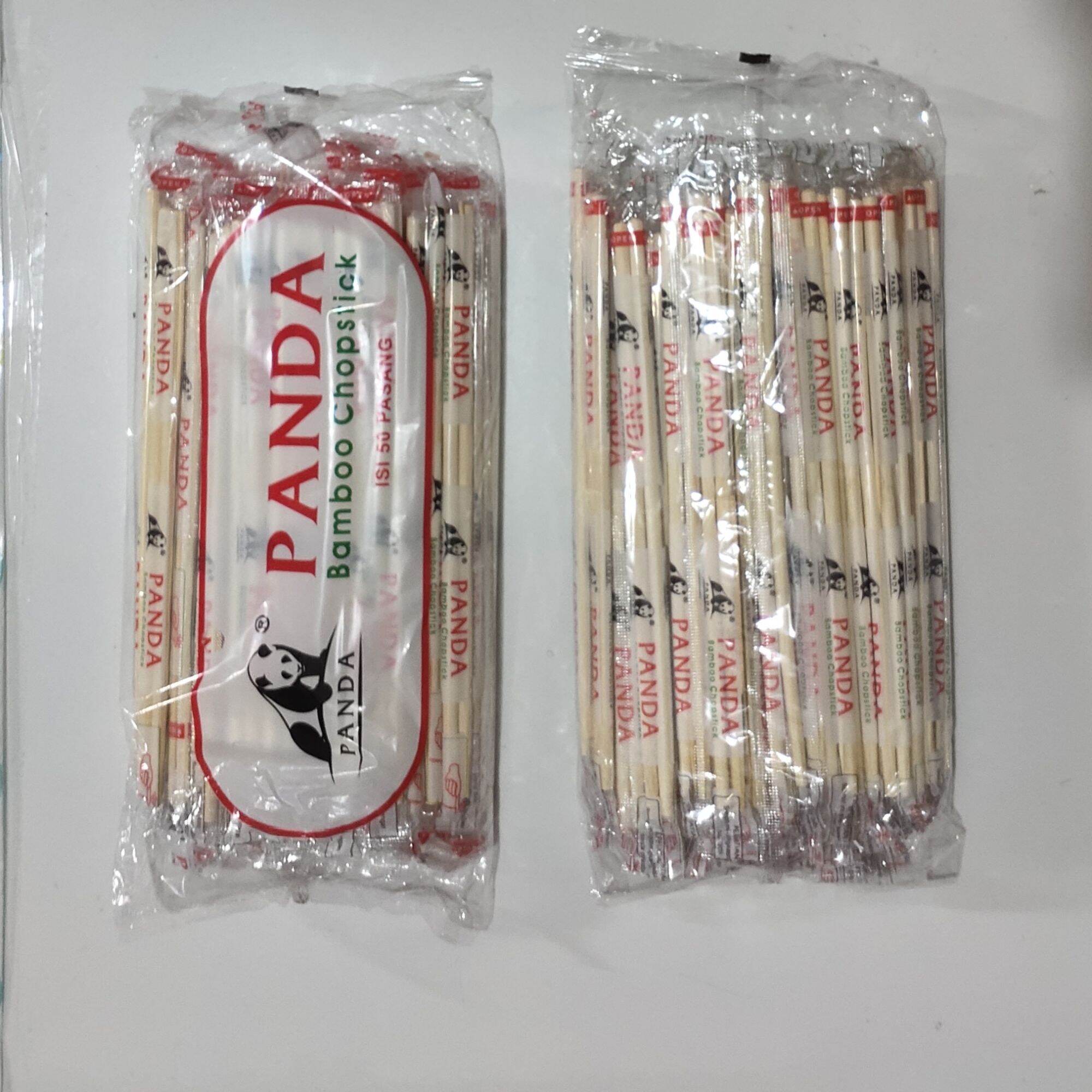 Sumpit Bambu Panda termasuk tusuk gigi isi 50 pasang | Lazada Indonesia