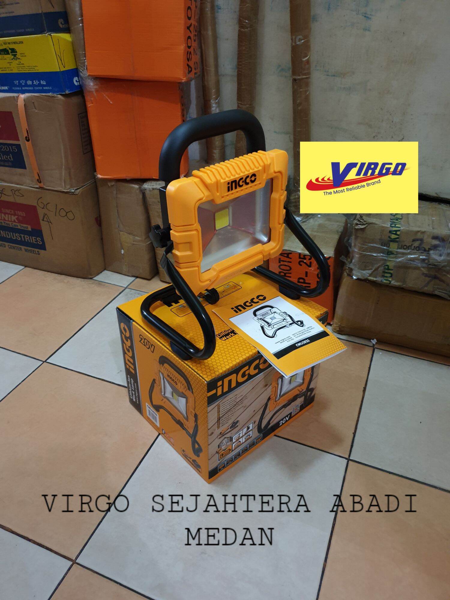 CWLI2025 CORDLESS LAMPU SOROT LIGHT LAMP LED 20 WATT UNIT ONLY INGCO ...