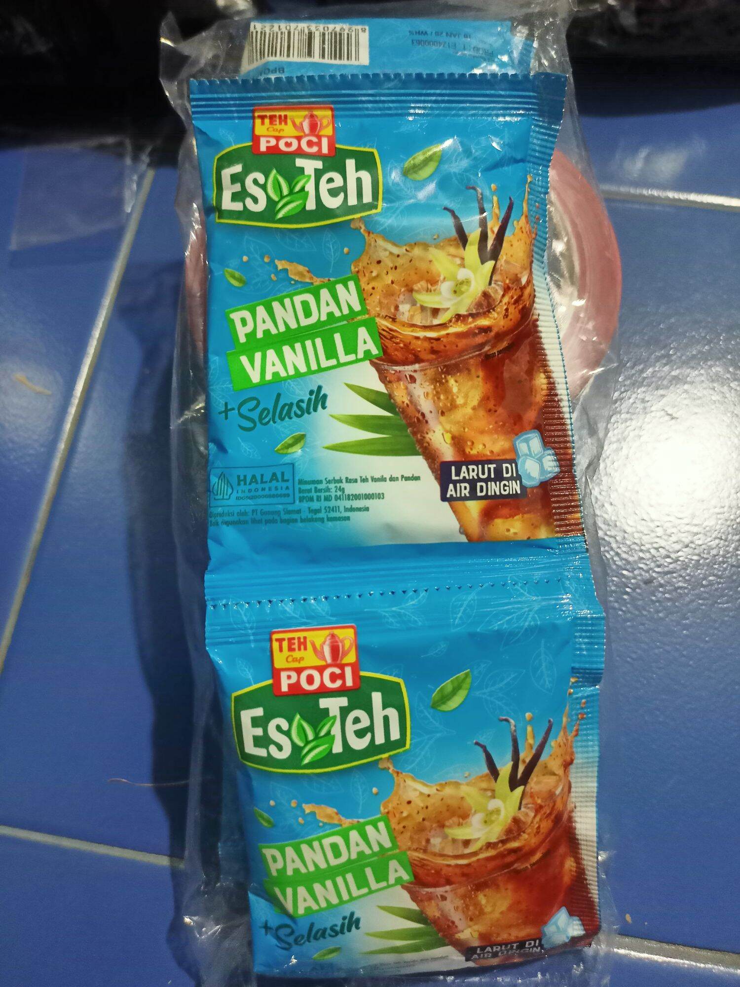 Es Teh Poci Teh Pandan Vanila plus Selasih | Lazada Indonesia