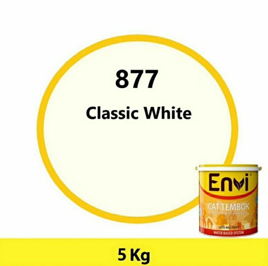 Ready Mix ENVI Cat Tembok 5Kg | Wallpaint Exterior-Interior 877 Classic ...